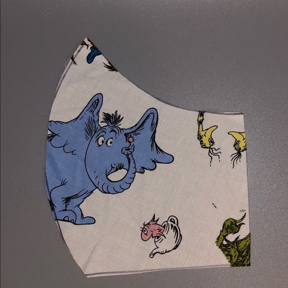 Hand Crafted | Accessories | Horton Hears A Who Fabric Face Mask | Poshmark